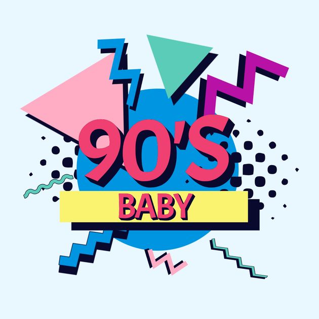 90's baby Design Template — Customize it in Kittl