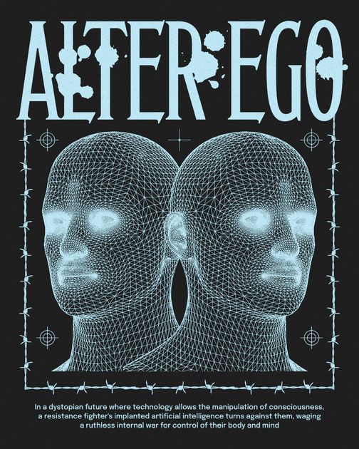 Alter Ego T-Shirt Design Template — Customize it in Kittl