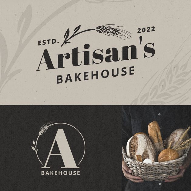 Artisan's Bakehouse Logo Design Template — Customize it in Kittl