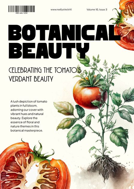 Botanical Beauty Cover Design Template — Customize it in Kittl