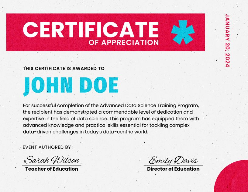 Certificate Card Design Template — Customize it in Kittl