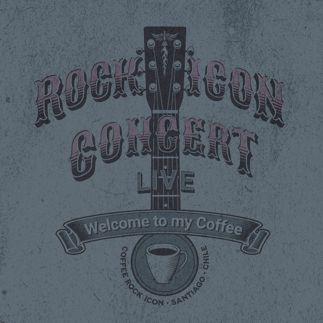 Coffee Rock Icon Logo Design Template — Customize it in Kittl
