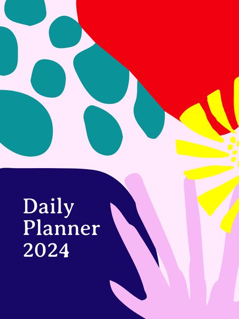 Colorful Abstract Daily Planner Cover Cover Design Template — Customize ...