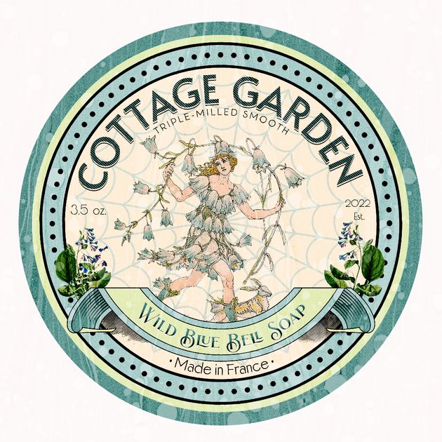 Cottage Garden Blue Bell Label Design Template — Customize it in Kittl