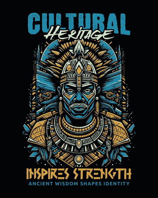 Cultural Heritage T-Shirt Design Template — Customize it in Kittl