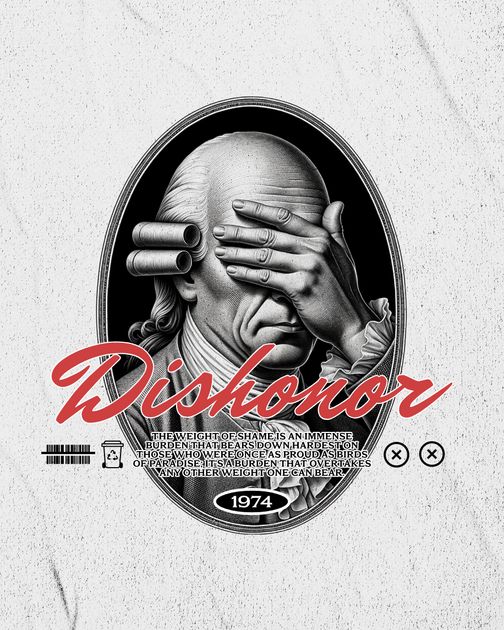 Dishonor Design Template — Customize it in Kittl