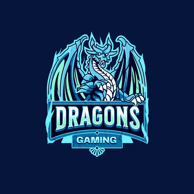 Dragons Gaming - Esport Team Logo Design Template — Customize it in Kittl