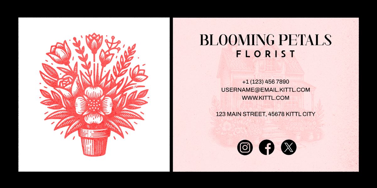 Email Signature - Florist Design Template — Customize it in Kittl