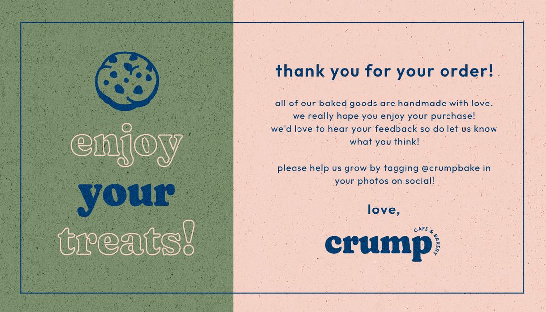 Enjoy Your Treats - Thank You Card Design Template — Customize it in Kittl