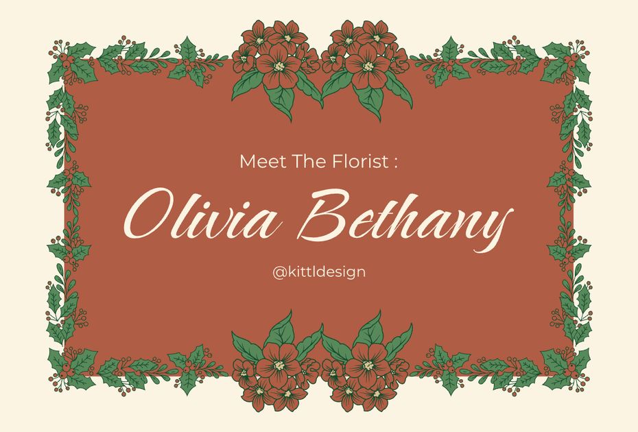 Floral Name Tag Design Template — Customize it in Kittl
