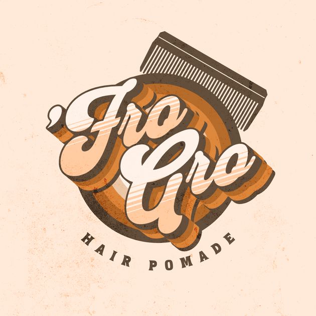 Fro Gro Hair Promade - Barbershop Logo Design Template — Customize it ...