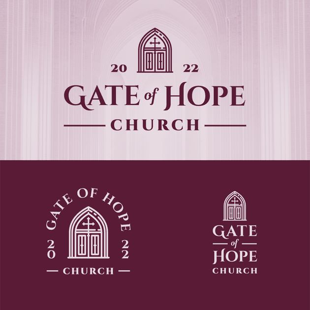Gate of Hope Church Logo Design Template — Customize it in Kittl