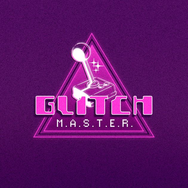 Glitch Master Vaporwave Logo Design Template — Customize it in Kittl