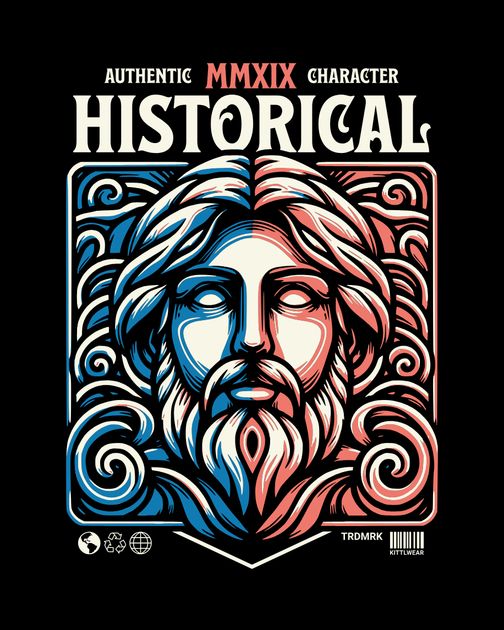 Historical T-Shirt Design Template — Customize it in Kittl