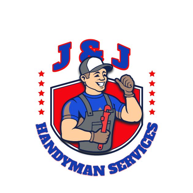 J&J Blue/Red/ White Logo Design Template — Customize it in Kittl