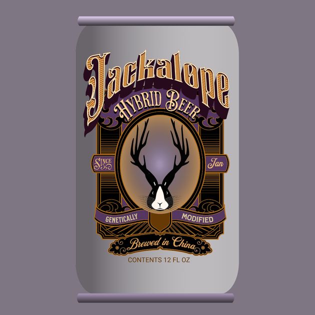 Jackalope Beer Label Design Template — Customize it in Kittl