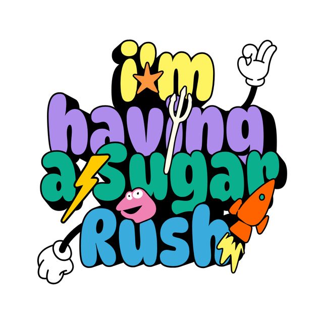 Kids T-shirt - Sugar Rush Design Template — Customize it in Kittl