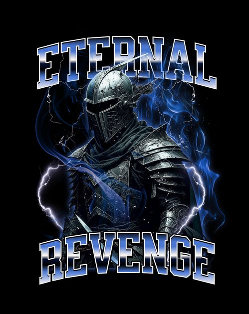Knight Graphic T-Shirt Design Template — Customize it in Kittl