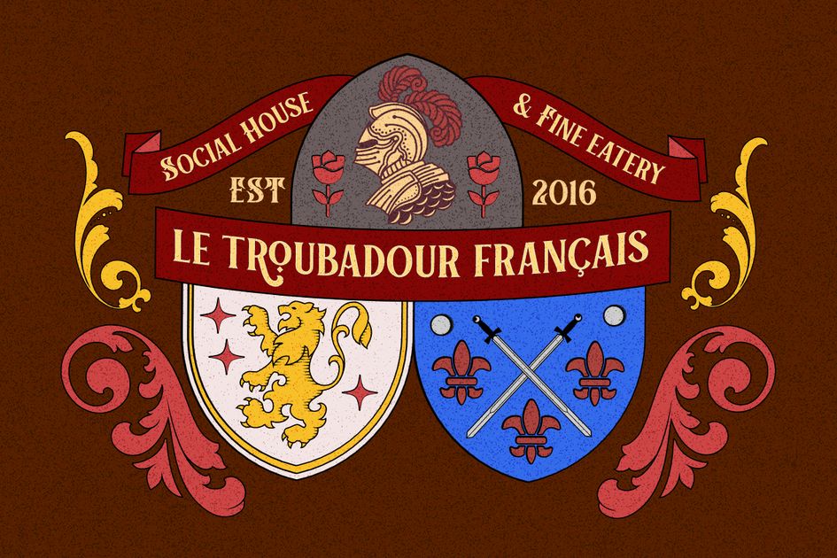 Le Troubadour Francais Cover Design Template — Customize it in Kittl