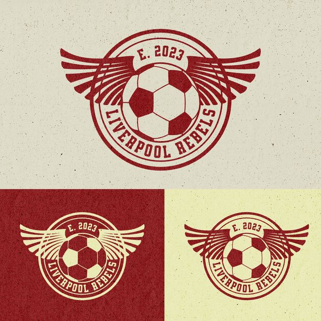 Liverpool Rebels - Football Logo Design Template — Customize it in Kittl