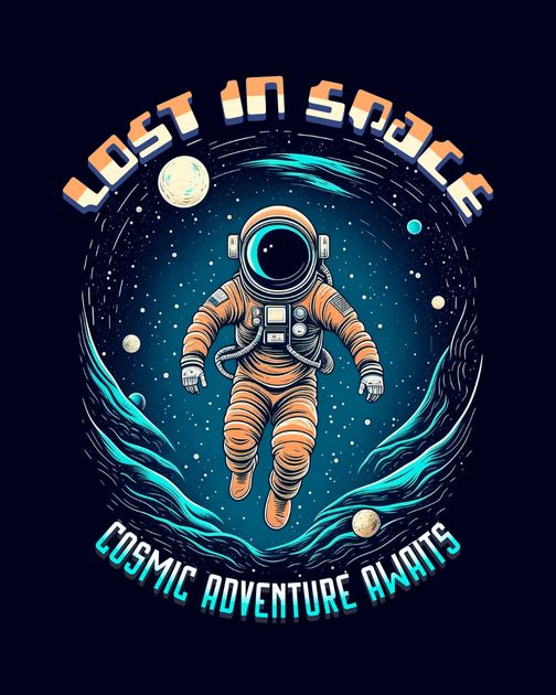 Lost In Space Poster Design Template — Customize it in Kittl