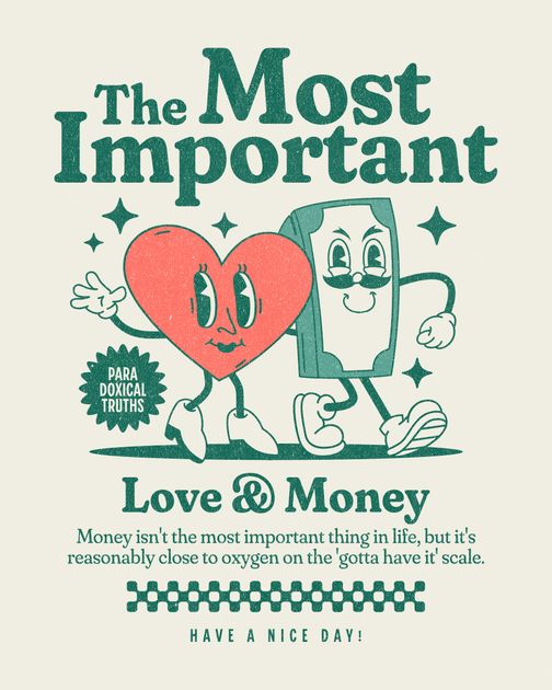 Love and Money T-Shirt Design Template — Customize it in Kittl