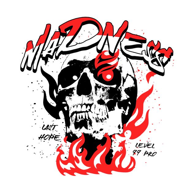 Madness T-Shirt Design Template — Customize it in Kittl