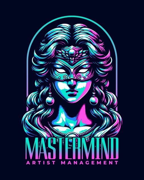 Mastermind Artist Management T-Shirt Design Template — Customize it in ...