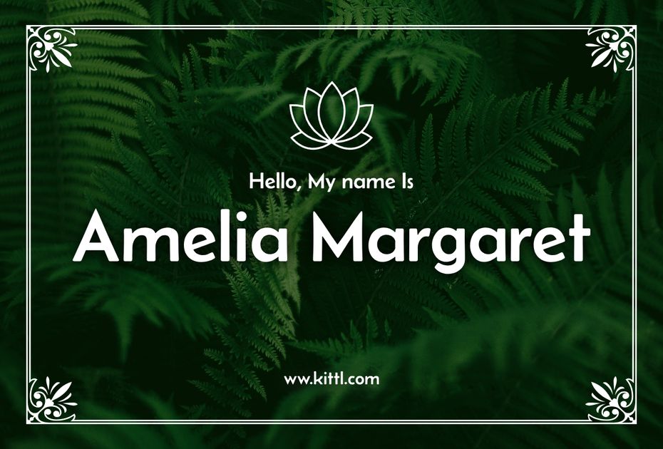 Modern Name Tag Design Template — Customize it in Kittl