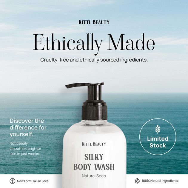Modern Skincare Product USP Ads Design Template — Customize it in Kittl