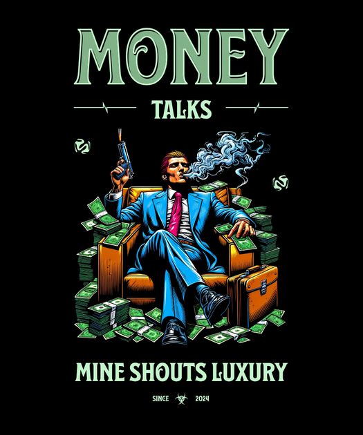 Money Talks T-Shirt Design Template — Customize it in Kittl