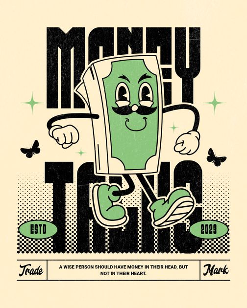 Money Talks T-Shirt Design Template — Customize it in Kittl