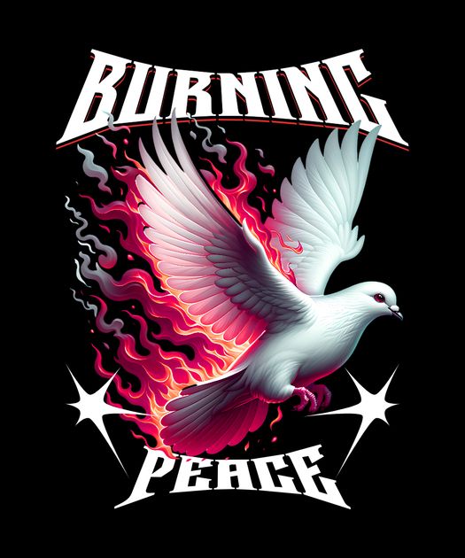 Pigeon Burning Design Template — Customize it in Kittl