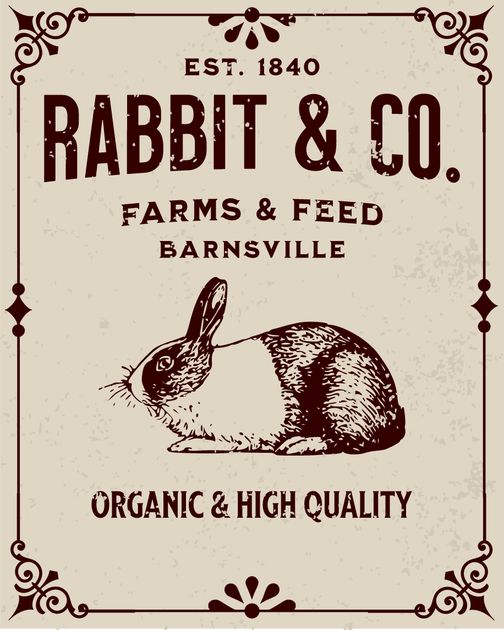 Rabbit & Co. Poster Design Template — Customize it in Kittl
