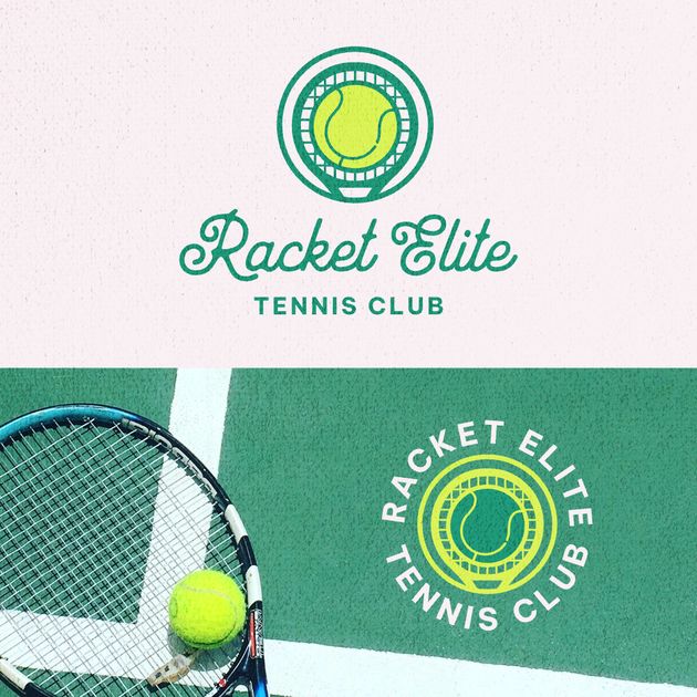 Racket Elite Tennis Club - Circular Logo Design Template — Customize it ...