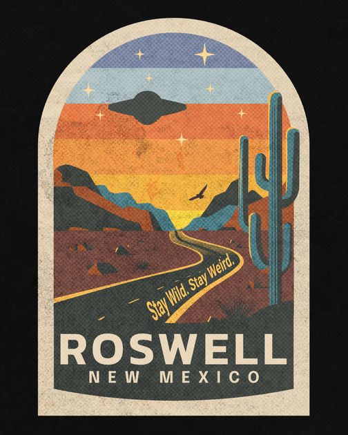 Roswell New Mexico Patch Design Logo Design Template — Customize it in ...