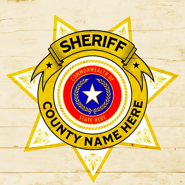 Sheriff Badge Logo Design Template — Customize it in Kittl