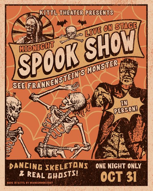 Spook Show - Halloween Poster Design Template — Customize it in Kittl