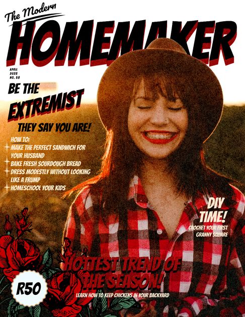 The Modern Homemaker Magazine Cover Poster Design Template — Customize ...