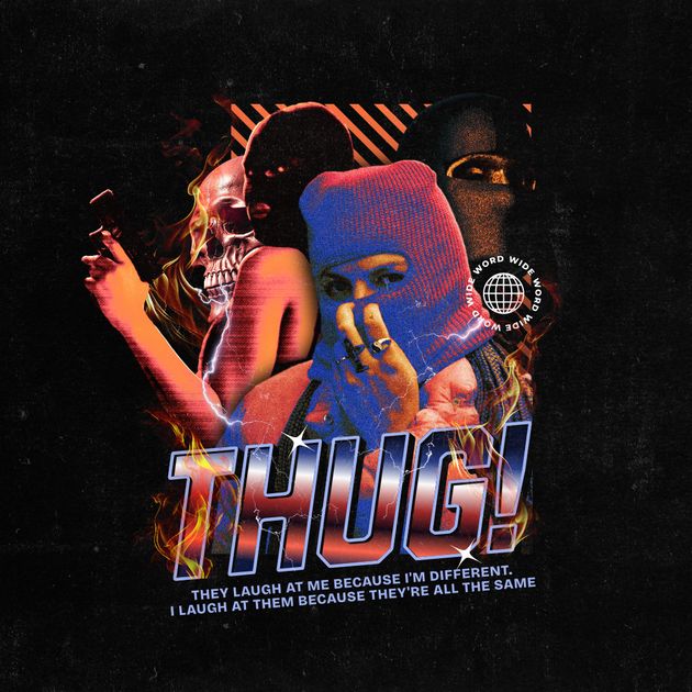 Thug! T-Shirt Design Template — Customize it in Kittl