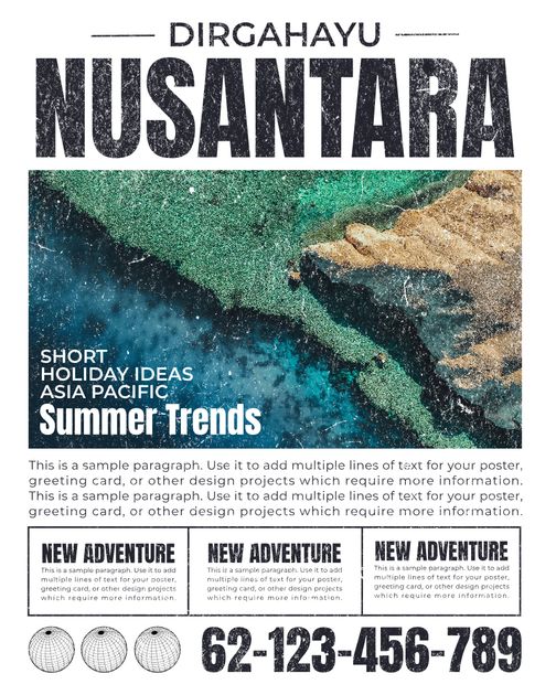 Travel Nusantara Poster Poster Design Template — Customize it in Kittl