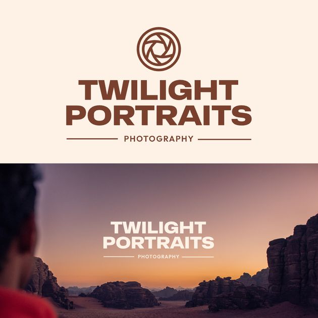 Twilight Portraits - Photography Logo Design Template — Customize it in ...