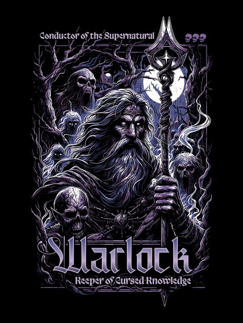 Warlock Design Template — Customize it in Kittl