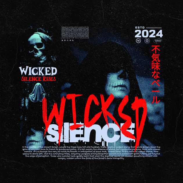 Wicked Silence Cover Design Template — Customize it in Kittl