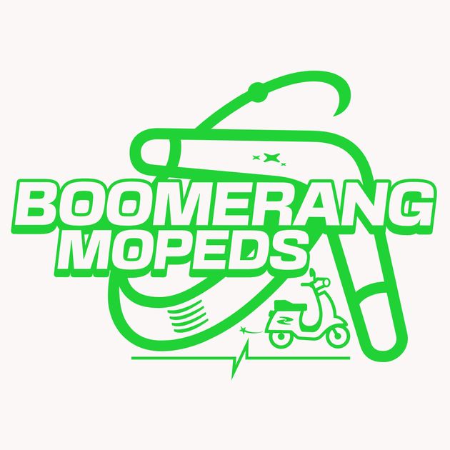 Boomerang Mopeds Logo Design Template — Customize it in Kittl