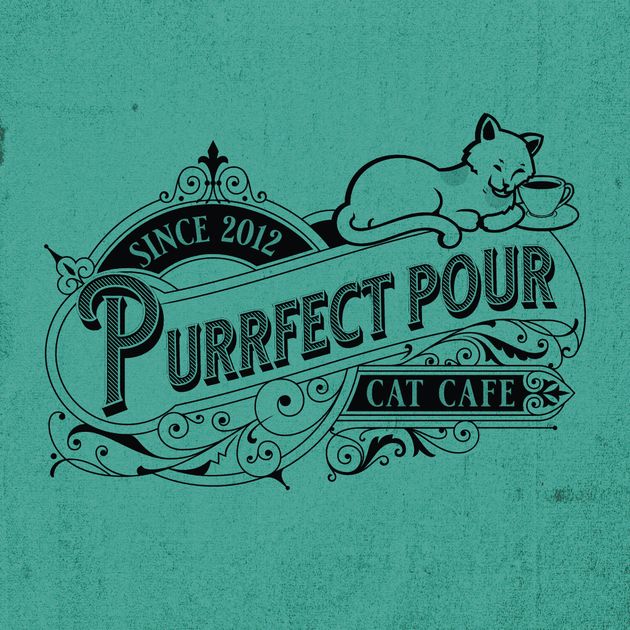 Cat Cafe Logo Design Template — Customize it in Kittl