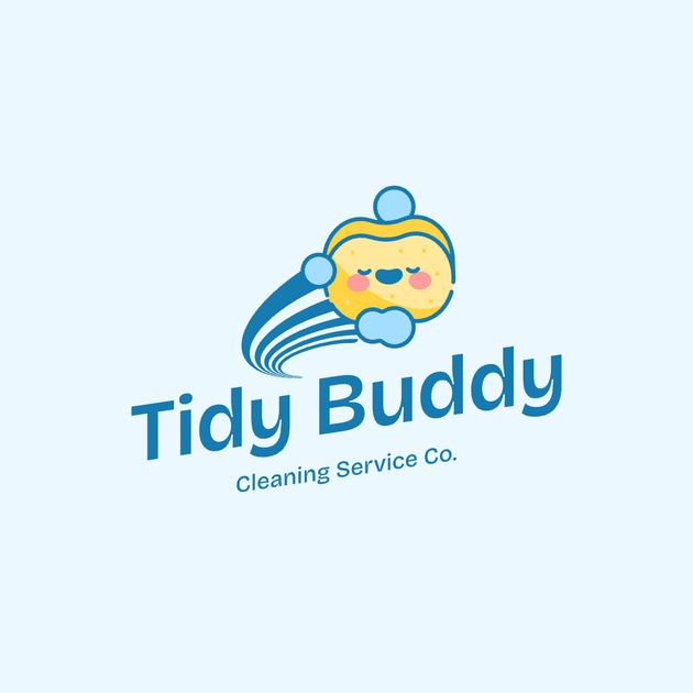 Tidy Buddy Cleaning Service Co. Logo Design Template — Customize it in ...