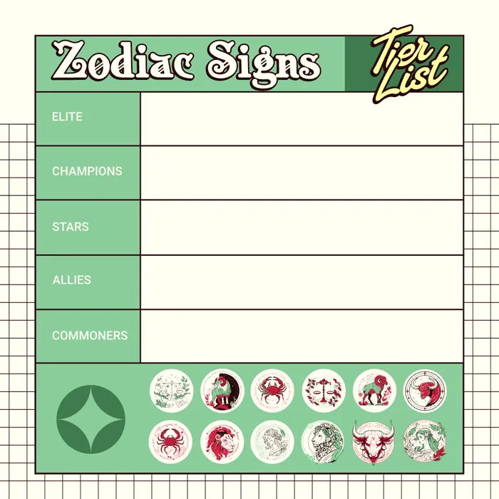 Zodiac sign tier list maker - JessicaGMendoza.com